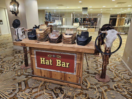 Western Hat Bar | Silverado Ranch Props and Western Theme Rental ...